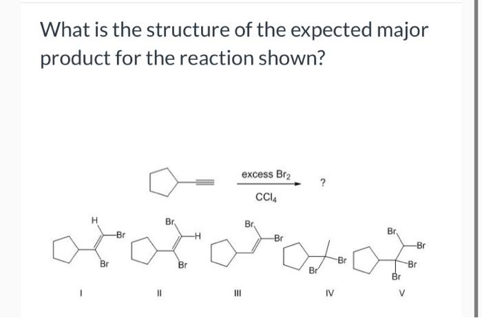 Solved What is the structure of the expected major product | Chegg.com