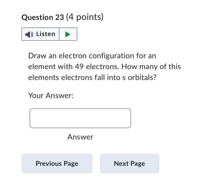 Solved Draw an electron configuration for an element with 42 | Chegg.com