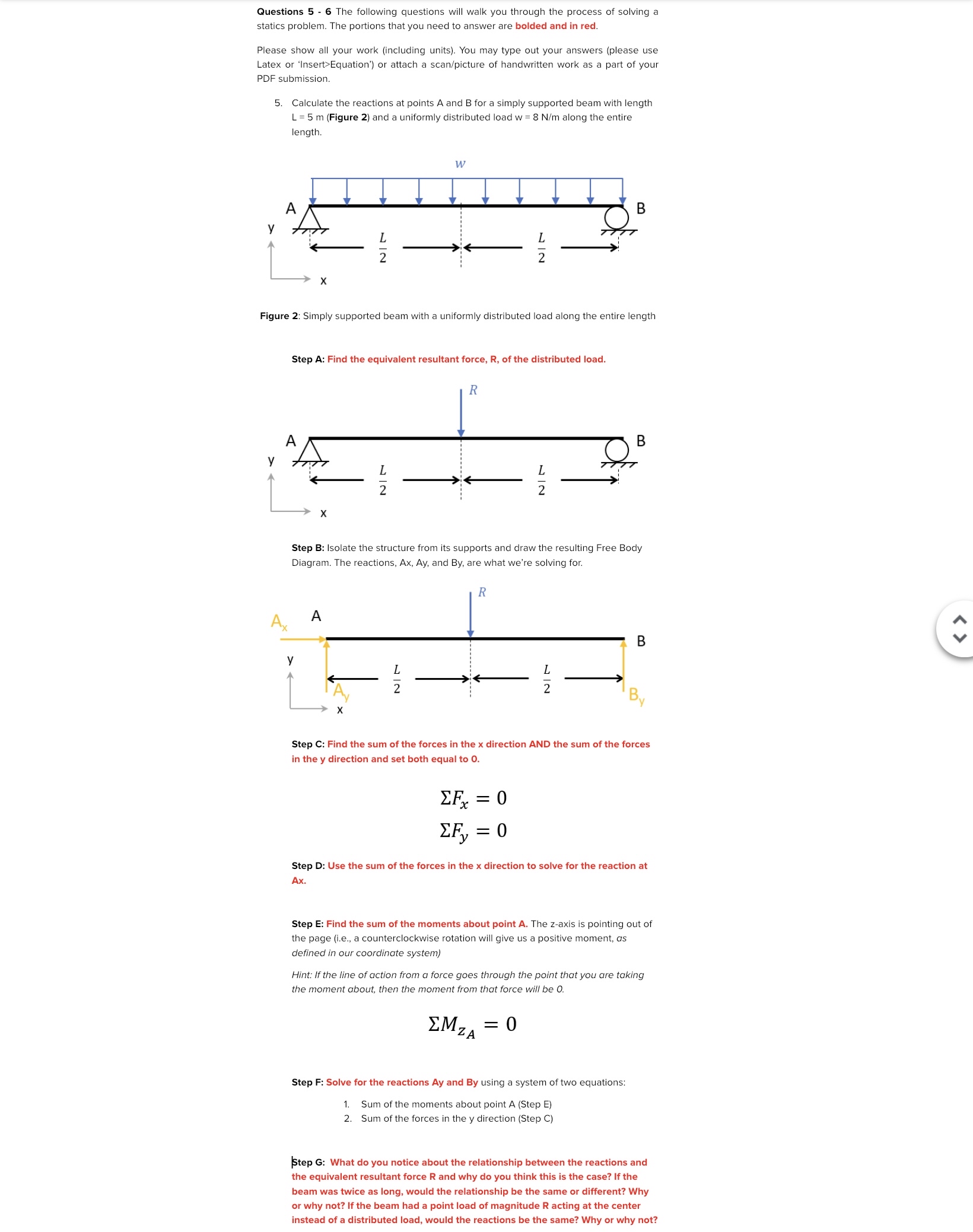 Solved Questions 5 - 6 ﻿The following questions will walk | Chegg.com