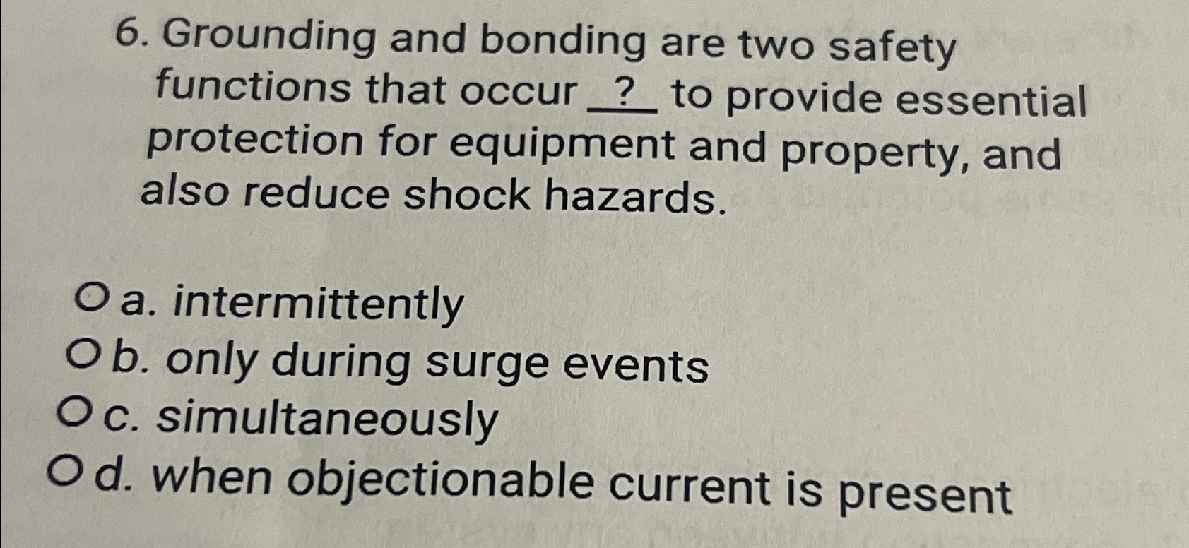 Solved Grounding and bonding are two safety functions that | Chegg.com