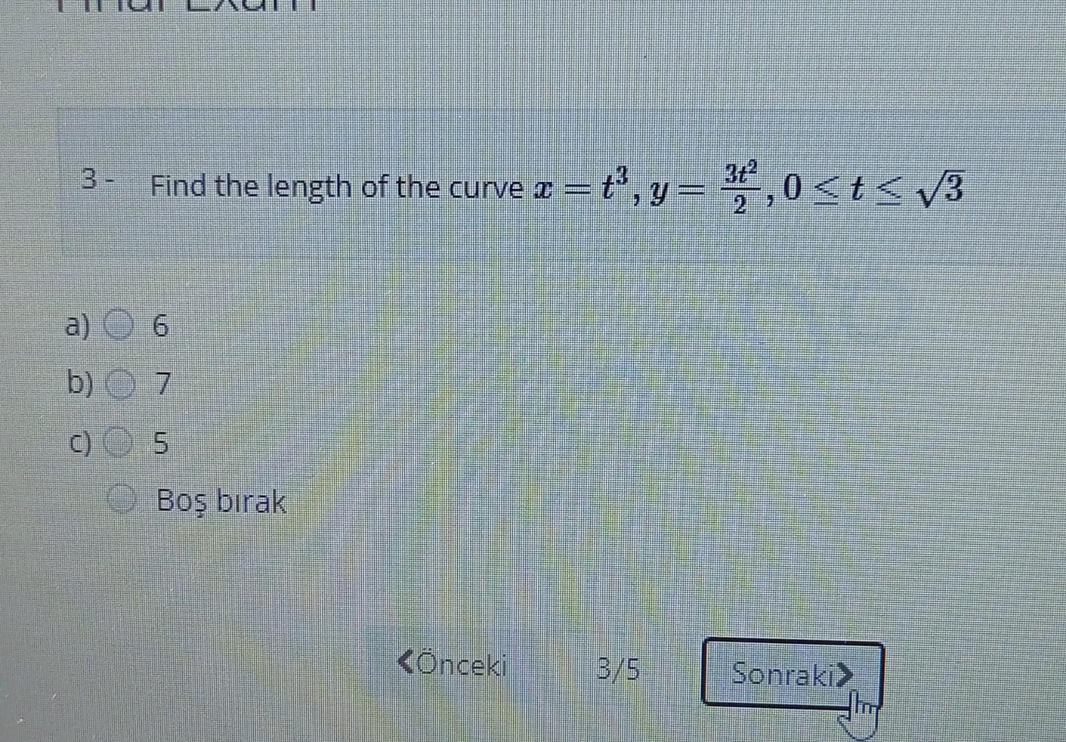 Solved 3 - Find the length of the curve x=t3,y=23t2,0≤t≤3 a) | Chegg.com