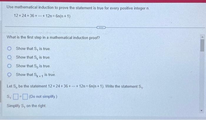 Solved Use mathematical induction to prove the statement is | Chegg.com