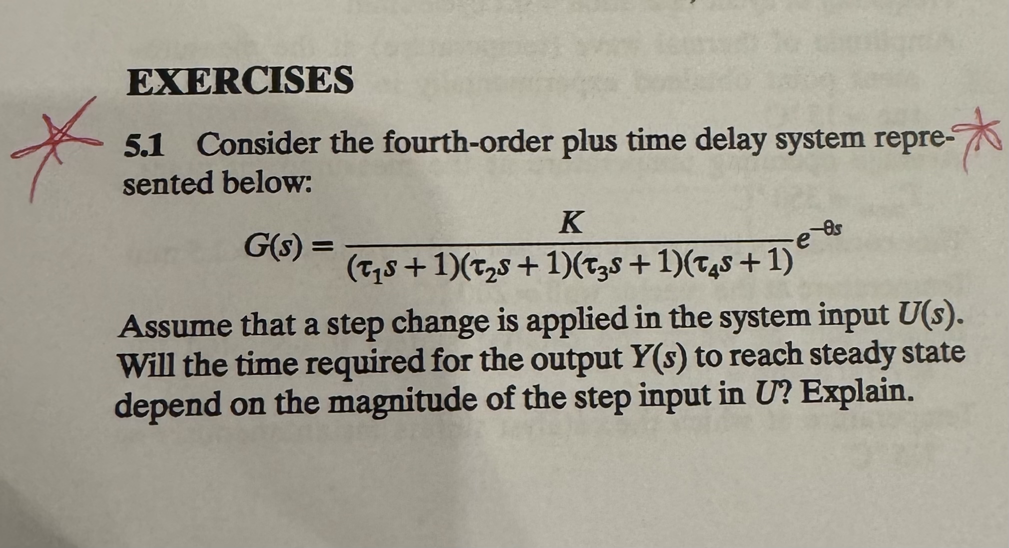 EXERCISES5.1 ﻿Consider the fourth-order plus time | Chegg.com