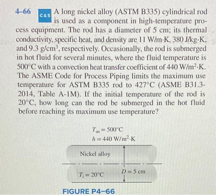 Solved 5. Solve problem 4.66 numerically using Excel, and | Chegg.com Solved 5. Solve problem 4.66 numerically using Excel, and | Chegg.com