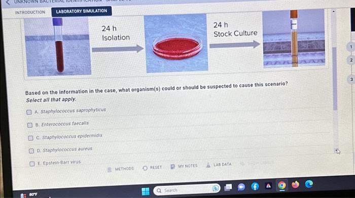 Solved UNKNO INTRODUCTION LABORATORY SIMULATION B. | Chegg.com