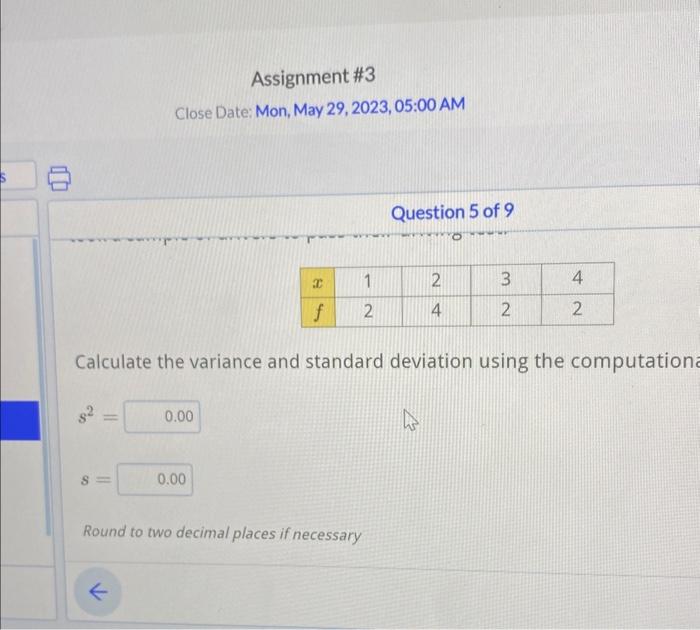 Solved Assignment \#3 Close Date: Mon, May 29, 2023, 05:00 | Chegg.com