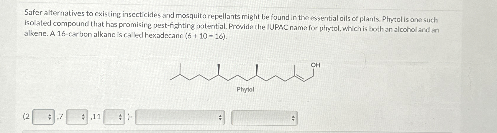 Solved Safer alternatives to existing insecticides and | Chegg.com