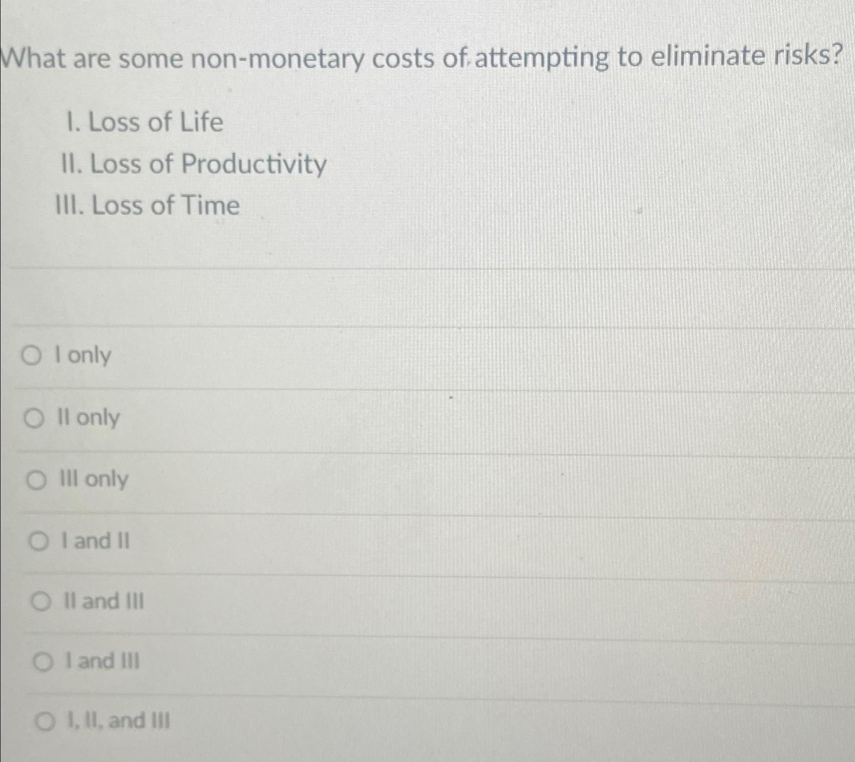 Solved What are some non-monetary costs of attempting to | Chegg.com