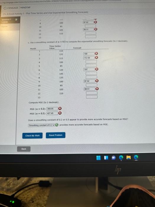 Solved b. Use α=0.2 to compute the exponential smoothing | Chegg.com