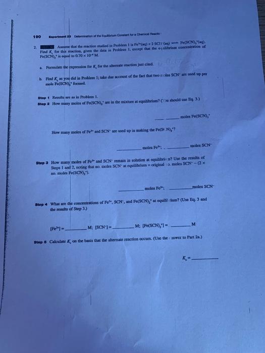 Solved Name Experiment 23 Advance Study Assignment: | Chegg.com