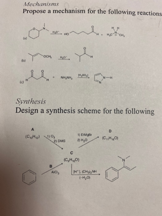 Solved Mechanisms Propose a mechanism for the following | Chegg.com