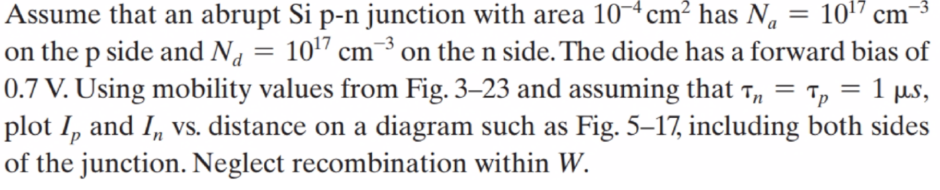 Assume that an ﻿abrupt Si p-n ﻿junction with area | Chegg.com