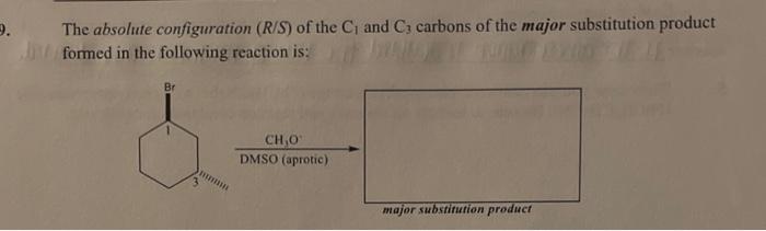 Solved The absolute configuration (R/S) of the C1 and C3 | Chegg.com