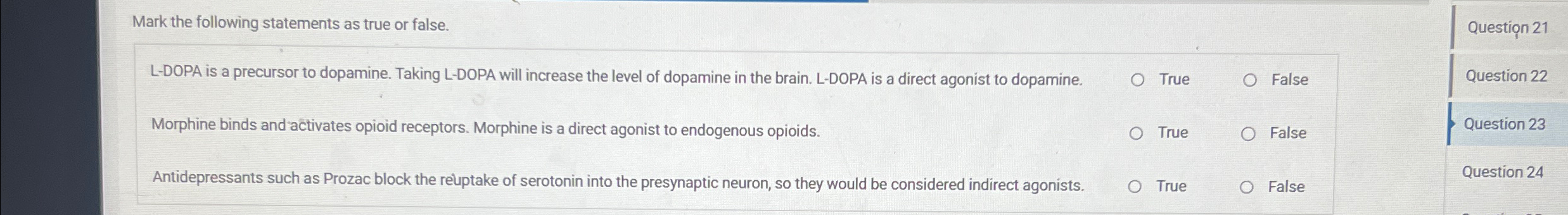 Solved Mark the following statements as true or | Chegg.com
