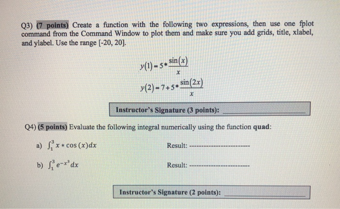 Solved I need to see exactly how it should look in MATLAB (I | Chegg.com