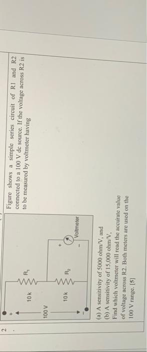Solved Figure shows a simple series circuit of R1 and R2 | Chegg.com