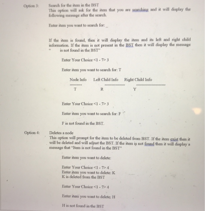 Solved Write A Program In C To Create A Binary Search Tree