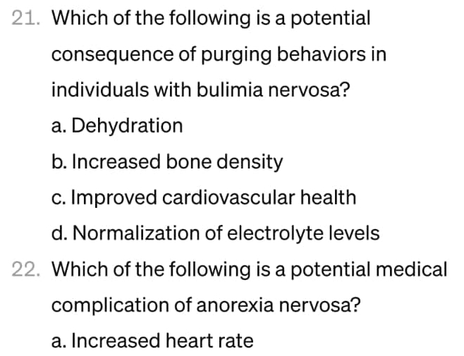 Solved Which of the following is a potential consequence of | Chegg.com