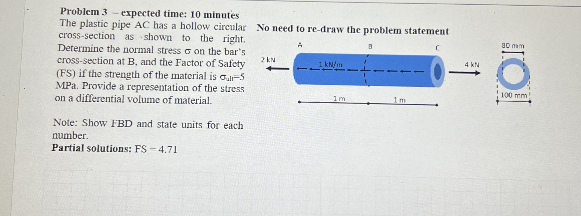 Solved Problem 3 - ﻿expected time: 10 ﻿minutesThe plastic | Chegg.com