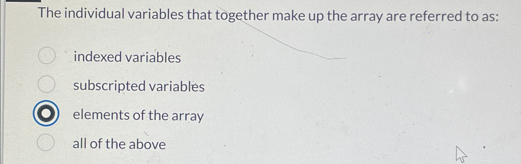 Solved The individual variables that together make up the | Chegg.com