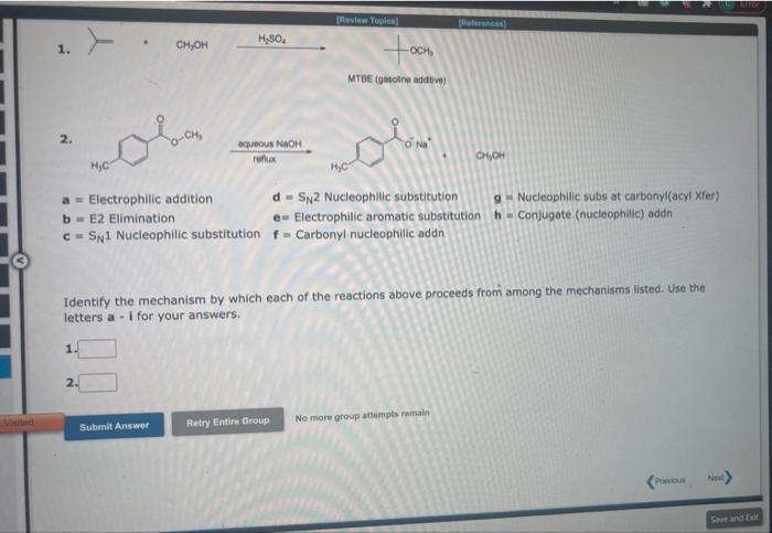 Solved 2. Peflax aqueous NaOH CHOH a = Electrophilic | Chegg.com