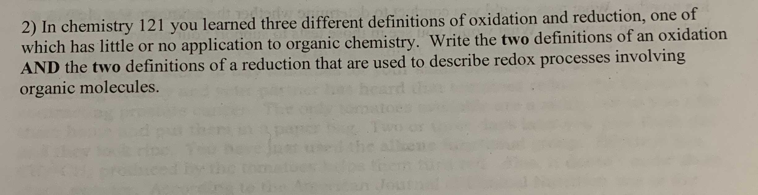 Solved In chemistry 121 ﻿you learned three different | Chegg.com