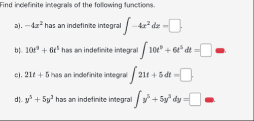 Solved Find indefinite integrals of the following | Chegg.com