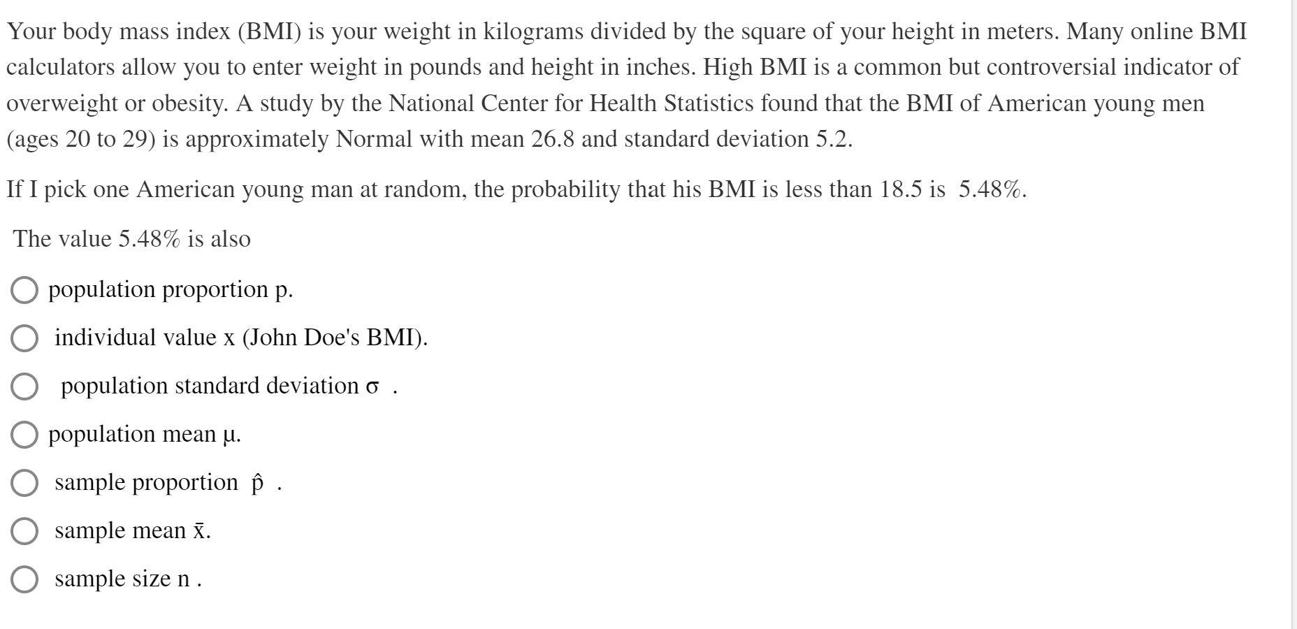 Solved Your body mass index (BMI) ﻿is your weight in | Chegg.com