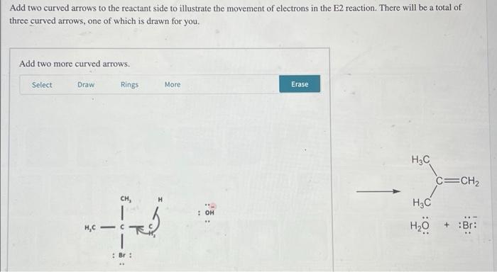 Solved Add two curved arrows to the reactant side to | Chegg.com