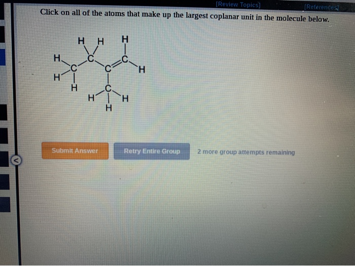 Solved [Review Topics) References Click on all of the atoms | Chegg.com