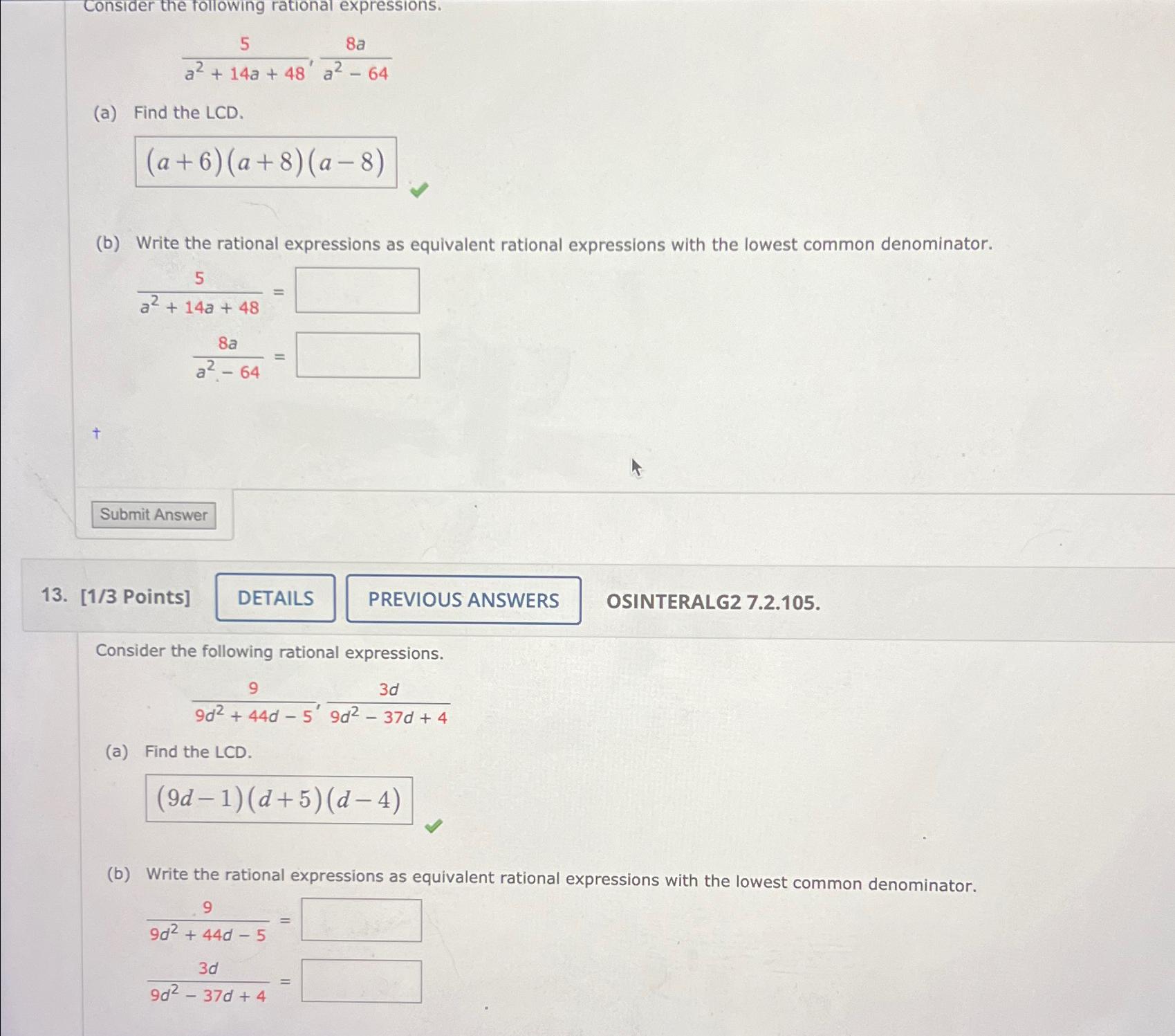 Solved Consider the following rational | Chegg.com