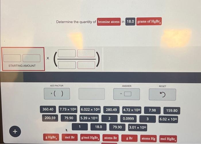 Solved STARTING AMOUNT + X ADD FACTOR Determine the quantity | Chegg.com