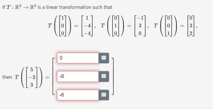 Solved If T R3→r3 ﻿is A Linear Transformation Such