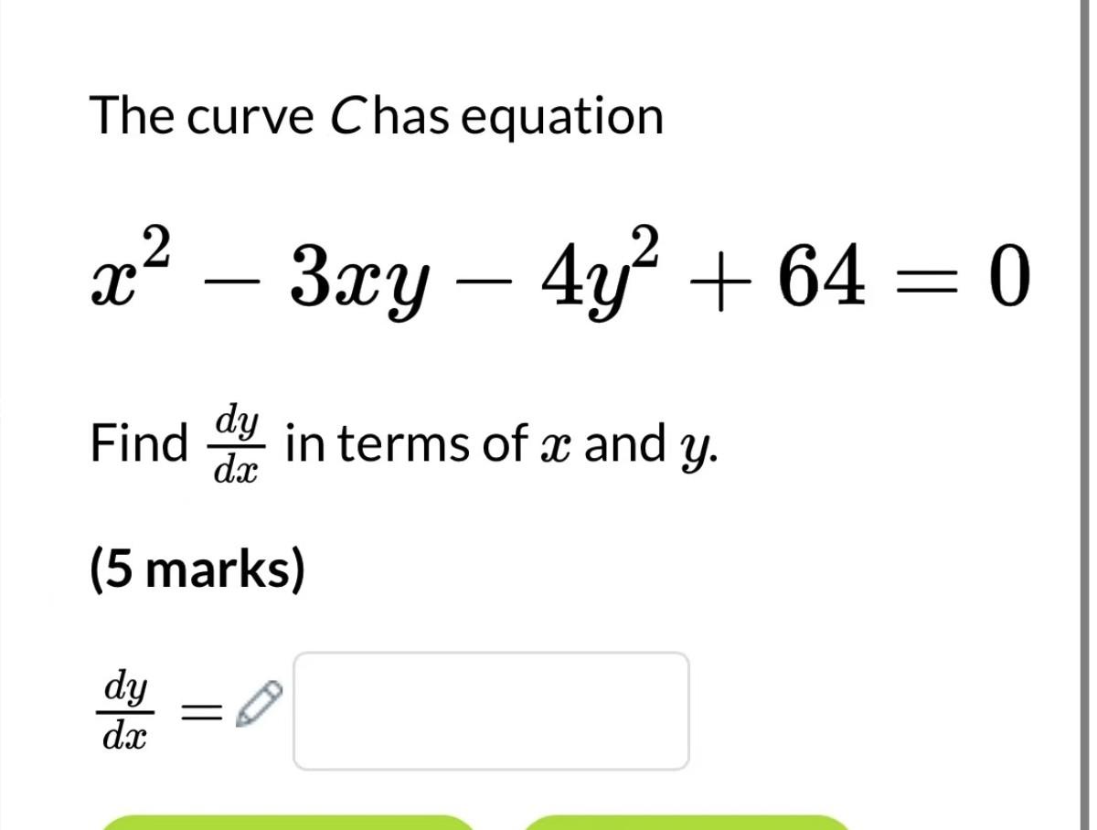 Solved Find the gradient of the curve x2 + xy + y2 = 3 at | Chegg.com