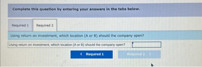 Exercise 22-9 (Algo) Return on investment analysis LO | Chegg.com