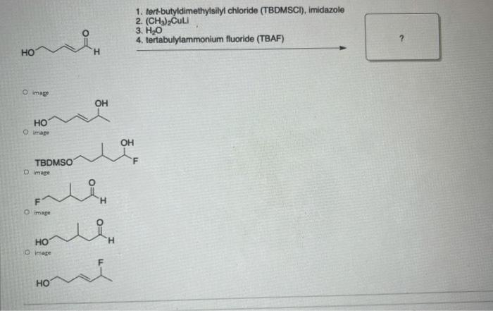 Solved 1. tert-butyldimethylsilyl chloride (TBDMSCI). | Chegg.com