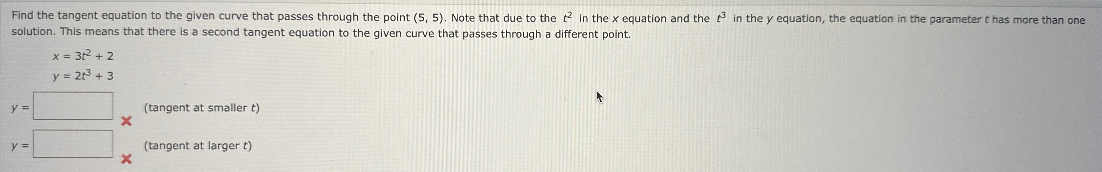 Solved Find the tangent to the given curve that passes | Chegg.com