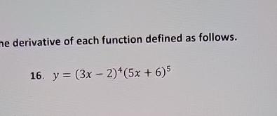 Solved derivative of each function defined as | Chegg.com
