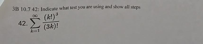 [Solved]: 3B 10.7 42: Indicate what test you are using and s