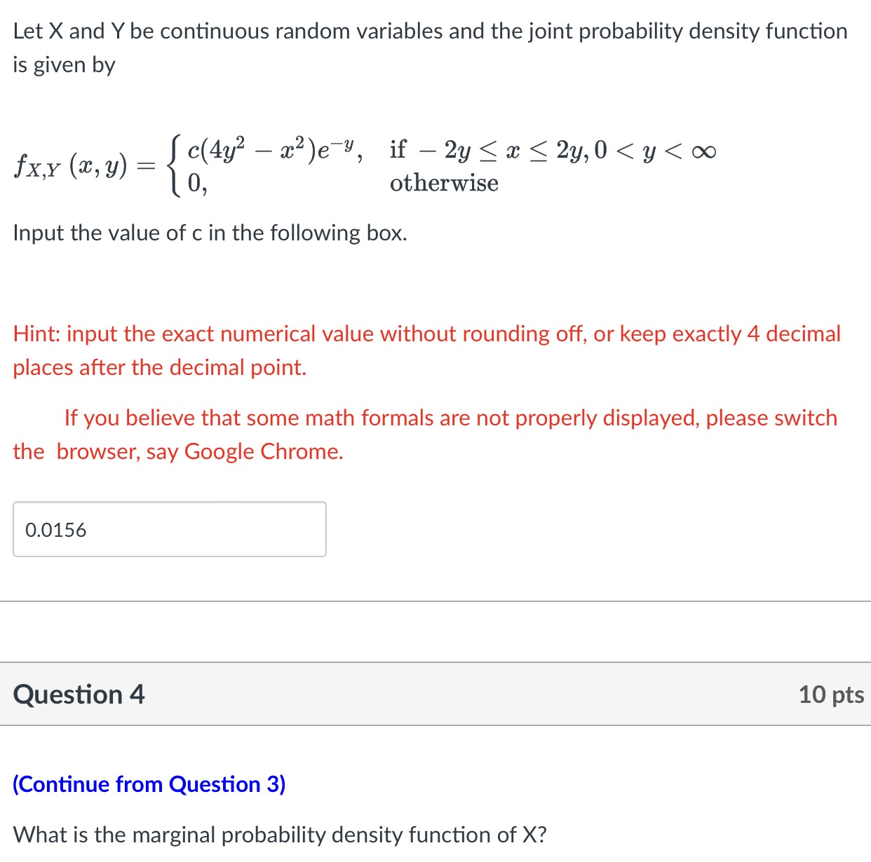 Solved Let x ﻿and Y ﻿be continuous random variables and the | Chegg.com