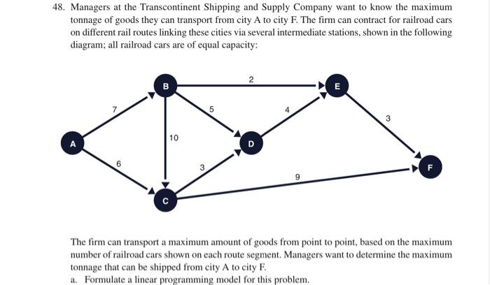 Solved Managers at the Transcontinent Shipping and Supply | Chegg.com