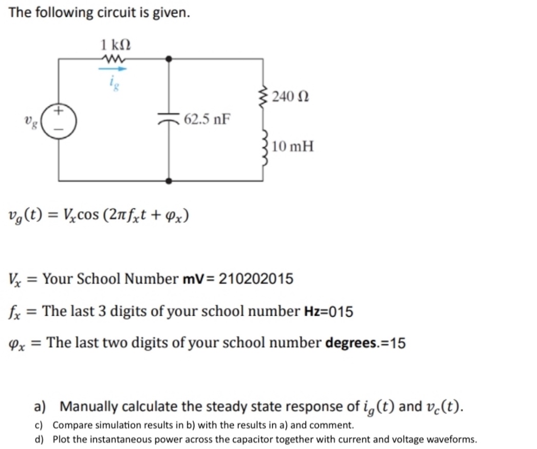 Solved The following circuit is | Chegg.com