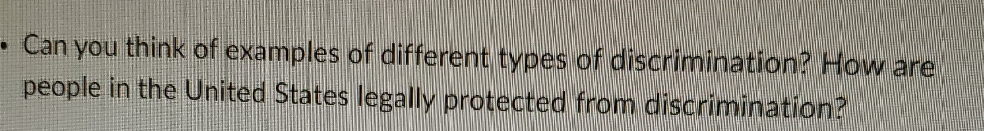 Solved Can you think of examples of different types of | Chegg.com