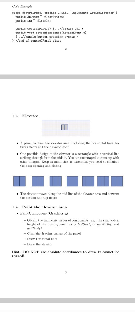 1 Elevator Simulation In this assignment, you are | Chegg.com
