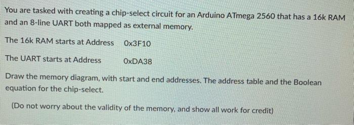 Solved You are tasked with creating a chip-select circuit | Chegg.com