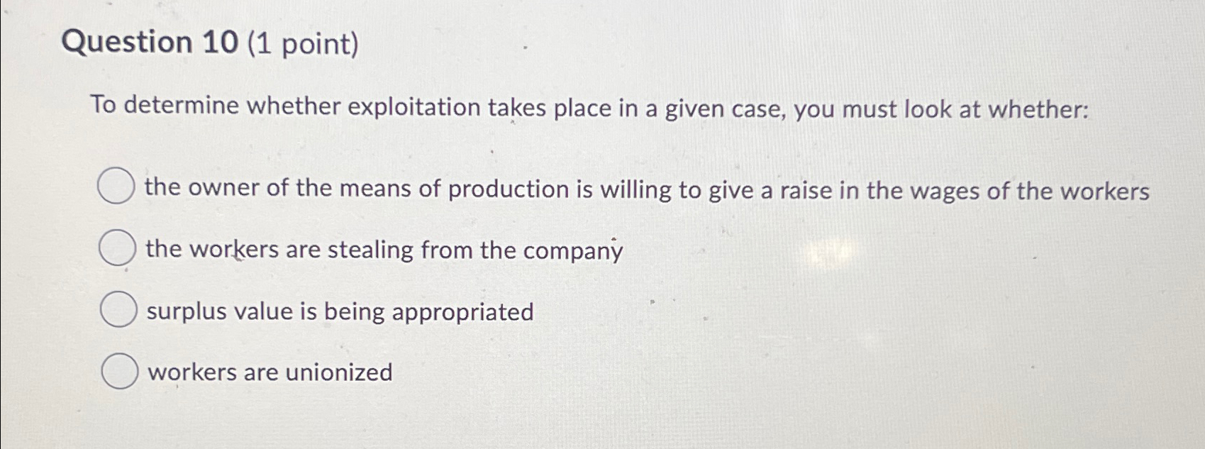 Solved Question 10 (1 ﻿point)To determine whether | Chegg.com