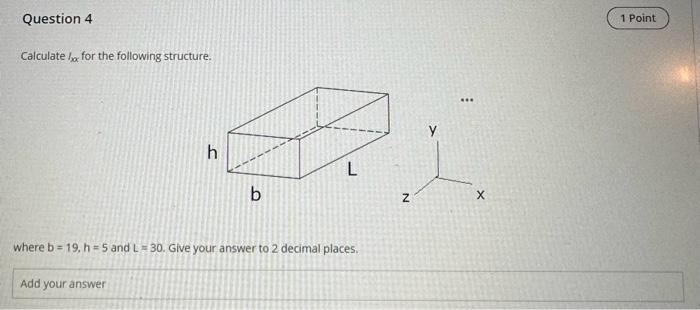 Solved Calculate lxa for the following structure. where | Chegg.com