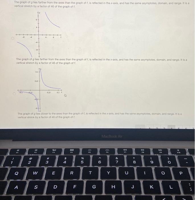Solved -46 Graph g(x) = X Compare the graph with the graph | Chegg.com