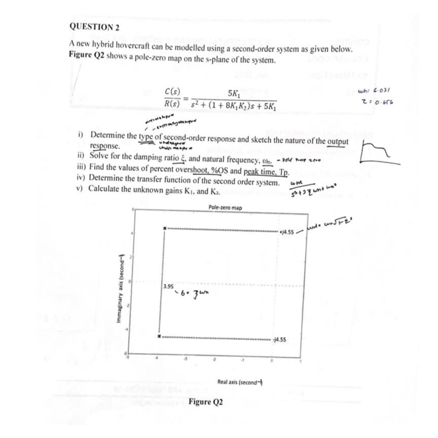 Solved QUESTION 2A new hybrid hovercraft can be modelled | Chegg.com
