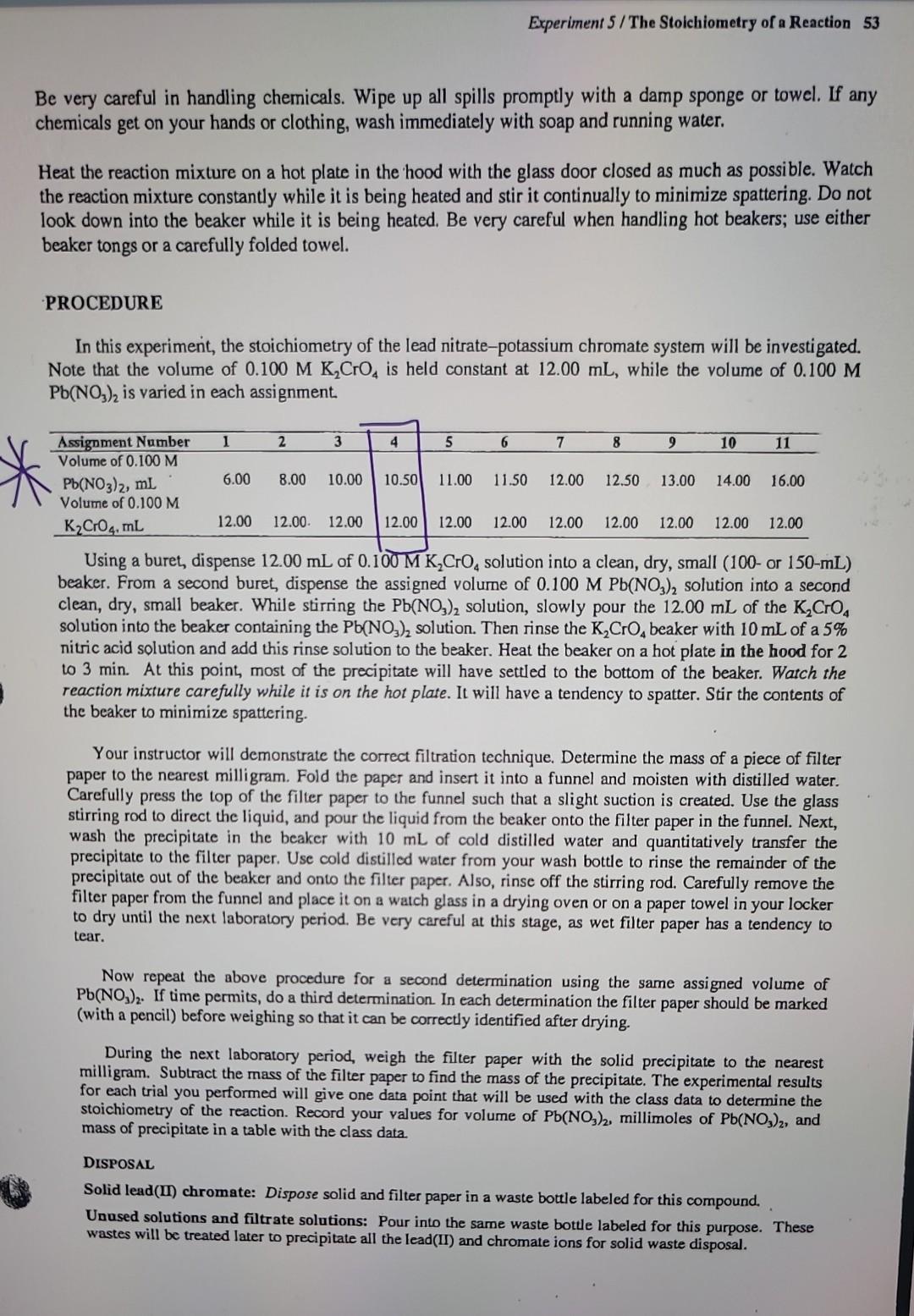 Solved The Stoichiometry of a Reaction INTRODUCTION The | Chegg.com